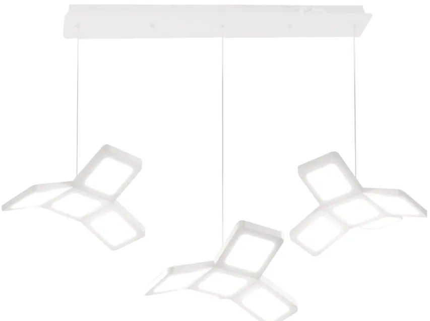 Závěsné LED svítidlo Pixels, 3x LED 75w, 4000k, w