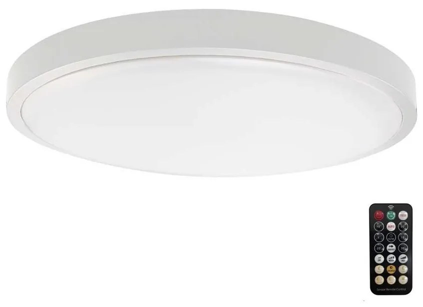 LED Koupelnové stropní svítidlo se senzorem LED/24W/230V 3000K IP44 bílá