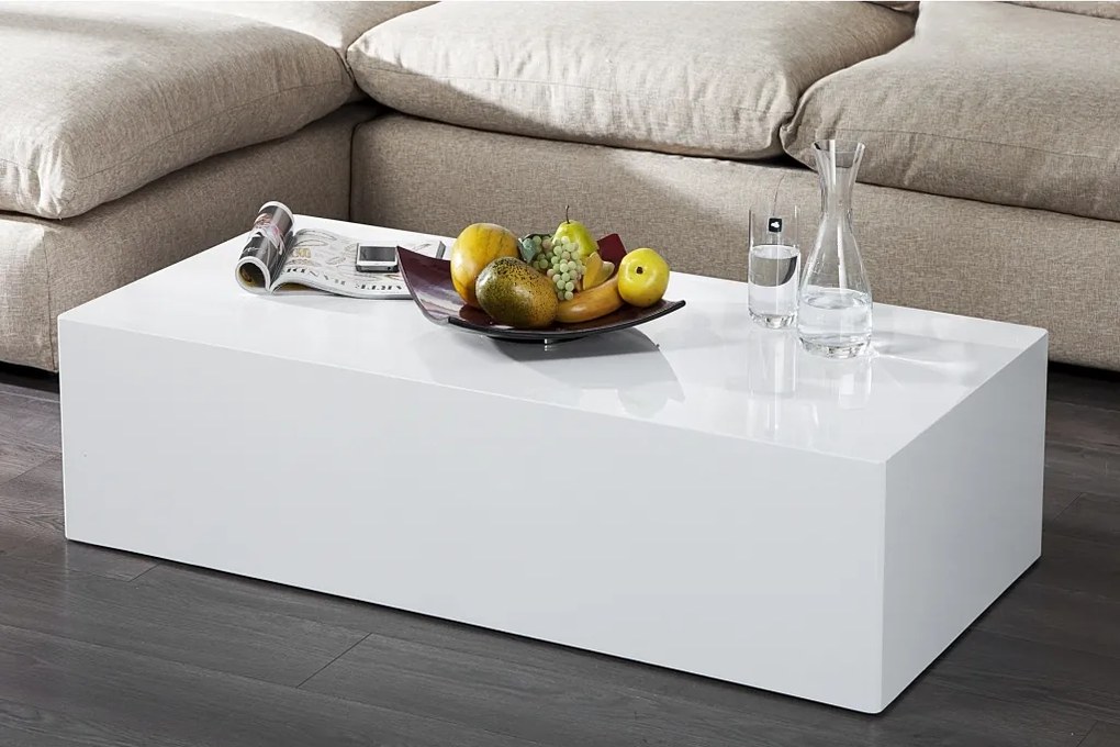 INV Konferenční stolek Block XL 100cm, bílý