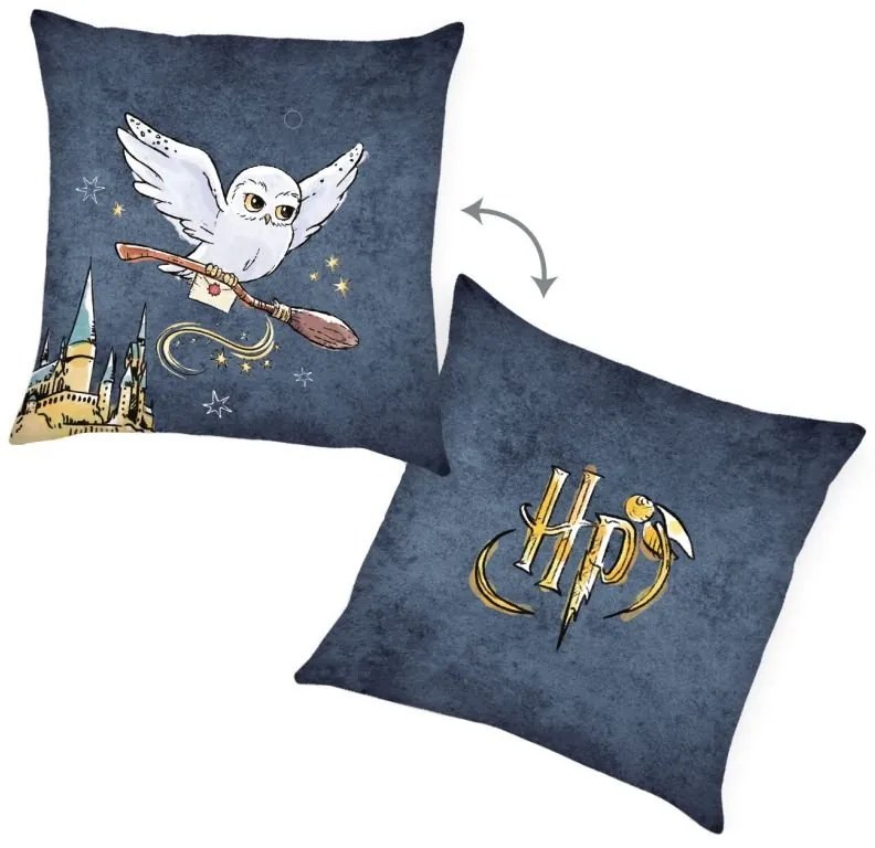 HERDING Polštářek Harry Potter blue Polyester, 40/40 cm