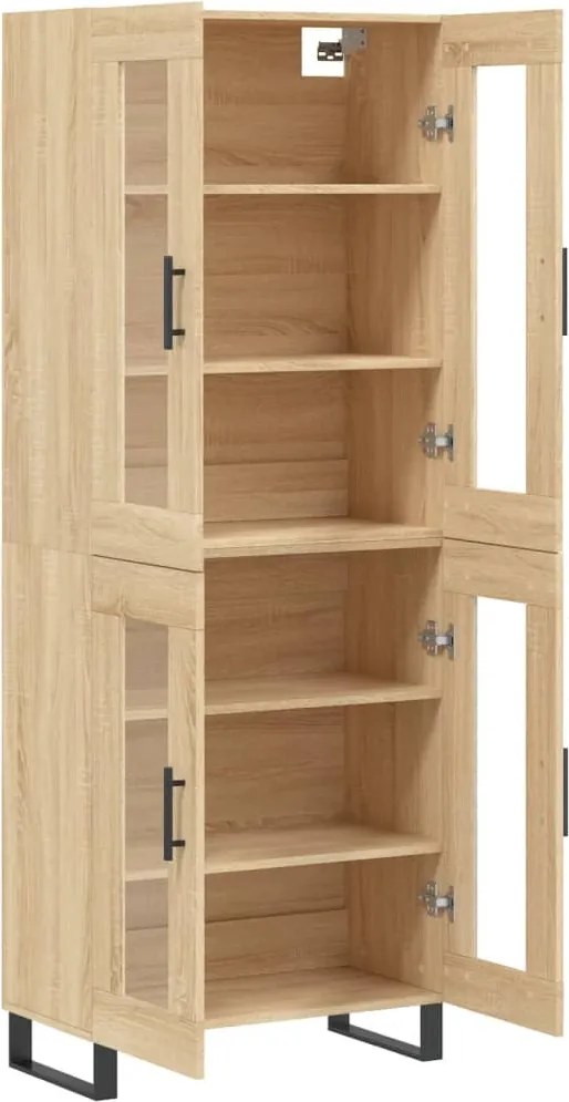 Skříň highboard dub sonoma 69,5 x 34 x 180 cm kompozitní dřevo 3198300