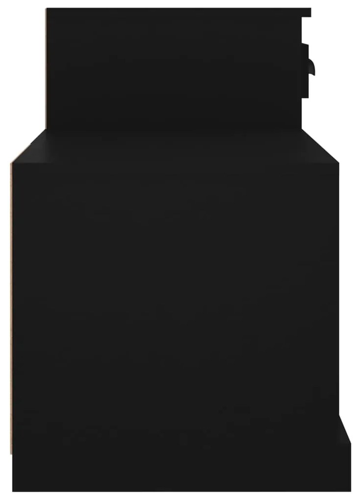 Botník černý 100 x 42 x 60 cm kompozitní dřevo - Default Title