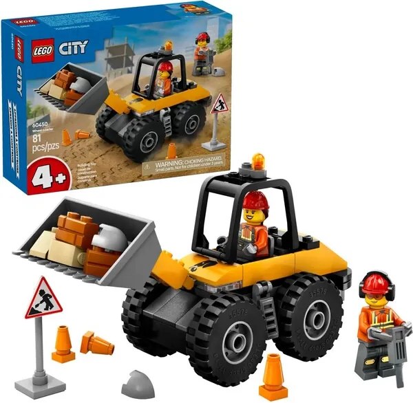 LEGO® City 60450 Žlutý kolový nakladač