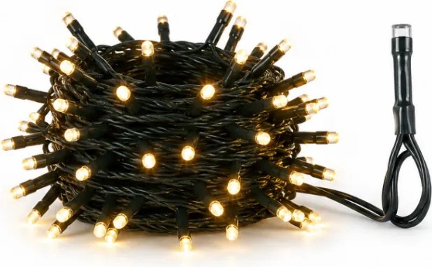 LED světelný řetěz 80 LED teplá bílá 150 cm