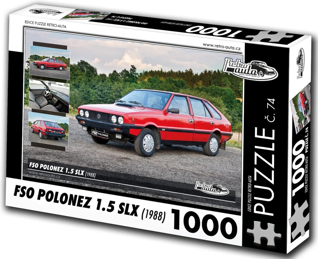 Retro-auta puzzle č. 74 fso polonez 1.5 slx (1988) 1000 dílků