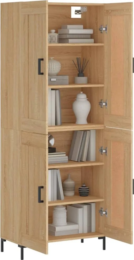 Skříň highboard dub sonoma 69,5 x 34 x 180 cm kompozitní dřevo 3199684
