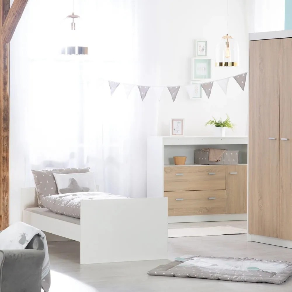 Bílá postýlka 70x140 cm Gabriella – Roba