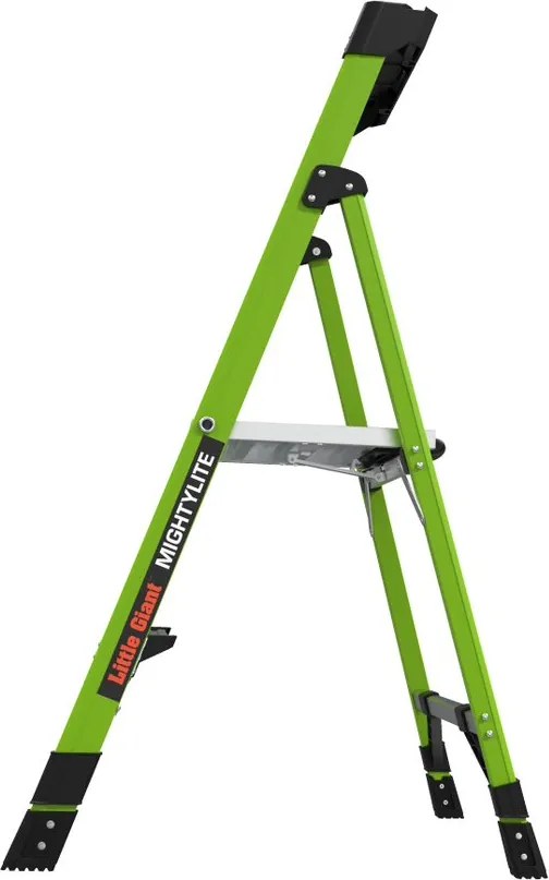 Little Giant MightyLite – lehké sklolaminátové schůdky s plošinou, M4–M8 Model: 4, počet schodů/výška plošiny: 2 / 56 cm