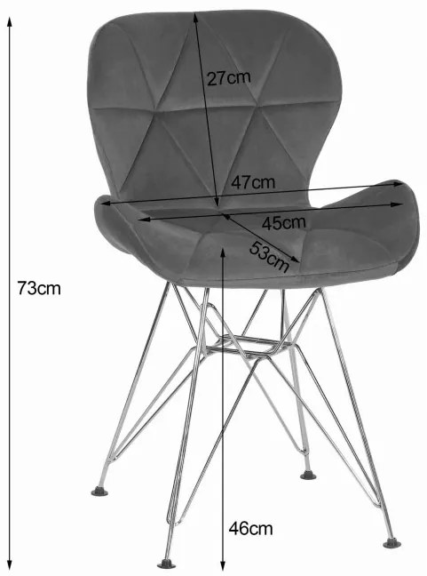 Set čtyř jídelních židlí NEST granátové (4ks)