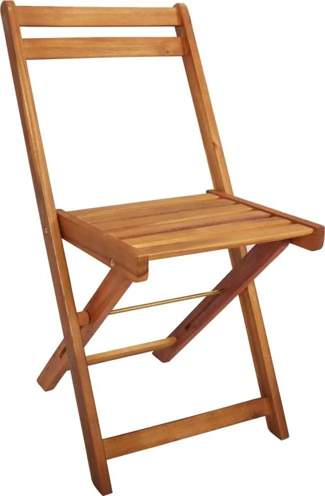 vidaXL Zahradní stolek s truhlíkem a 2 bistro židlemi masivní akácie [45910]