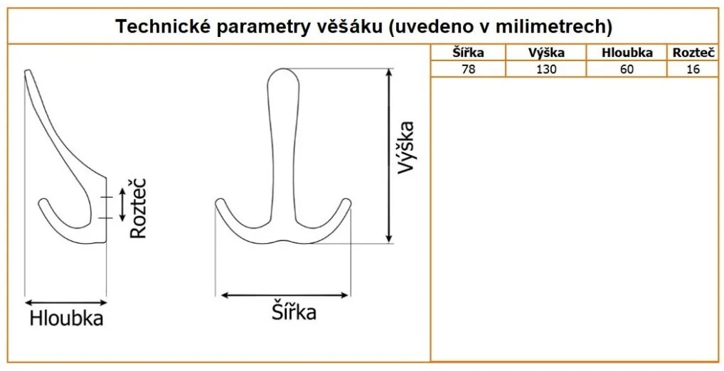 In-Design Nábytkový věšák Cyper imitace nerezi