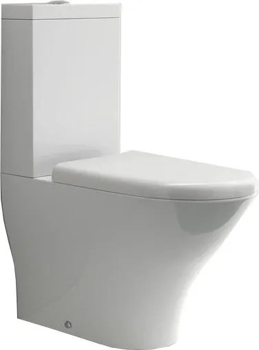 Kerasan Aquatech - Kombi WC, spodní/zadní odpad, softclose, WCset10-Aquatech