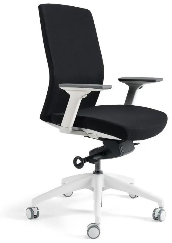 Office Pro Kancelářská židle J2 WHITE bez podhlavníku Barva potahu: J1-201 černá