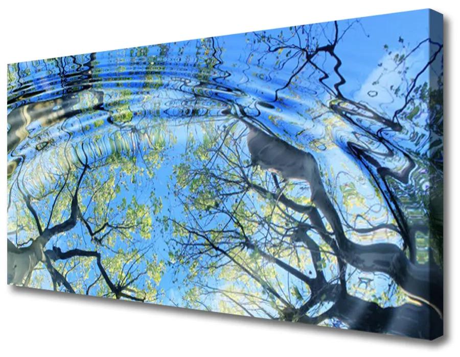 Obraz na plátně Voda Stromy Umění 140x70 cm