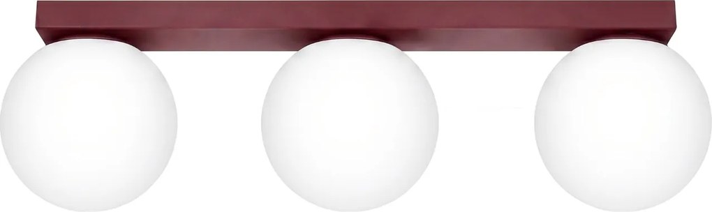 Sollux Lighting Stropní svítidlo YOLI 3 bordó