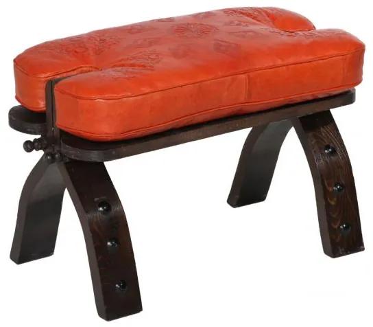 Orientálna kožená stolička 
