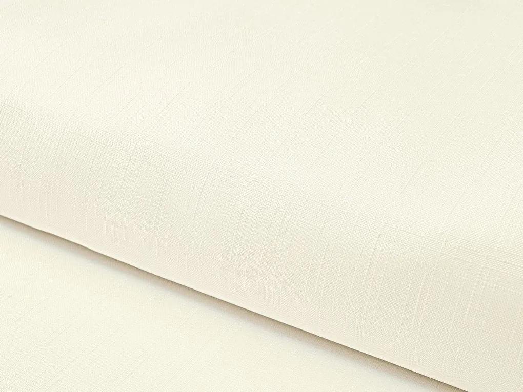 Škodák Dekorační polyesterová látka s teflonovou úpravou vzor LEN PETF-1012 Vanilková - šířka 150cm