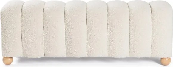 BIZZOTTO Dvoumístná lavice ZORA bílá 120x43 cm 0721696