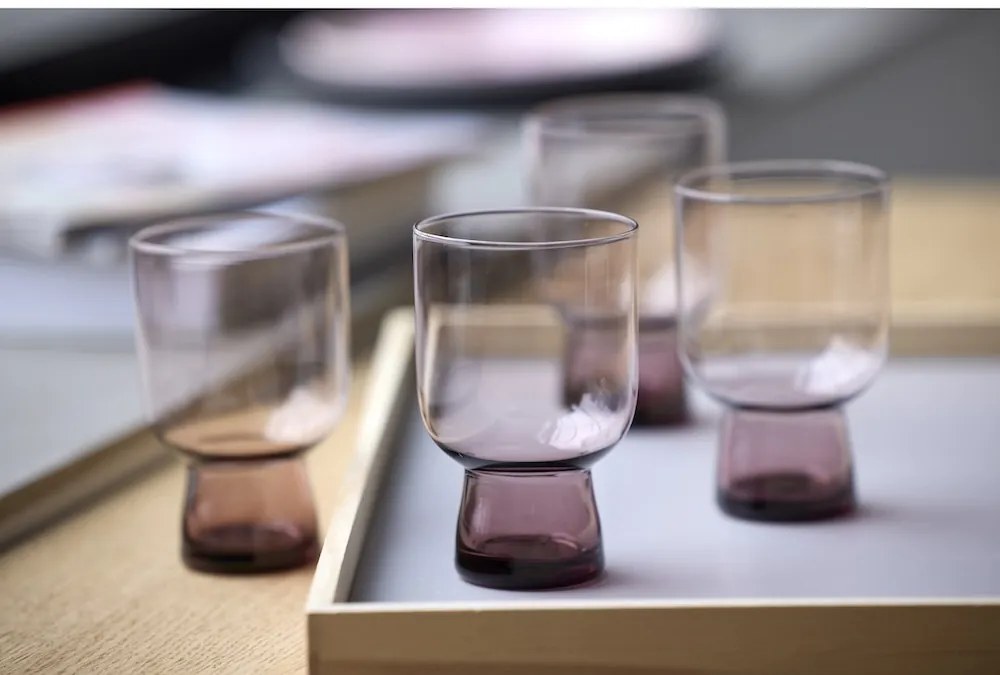 Lyngby Glas Sklenice na vodu Sorrento 30 cl (4 ks) Pink