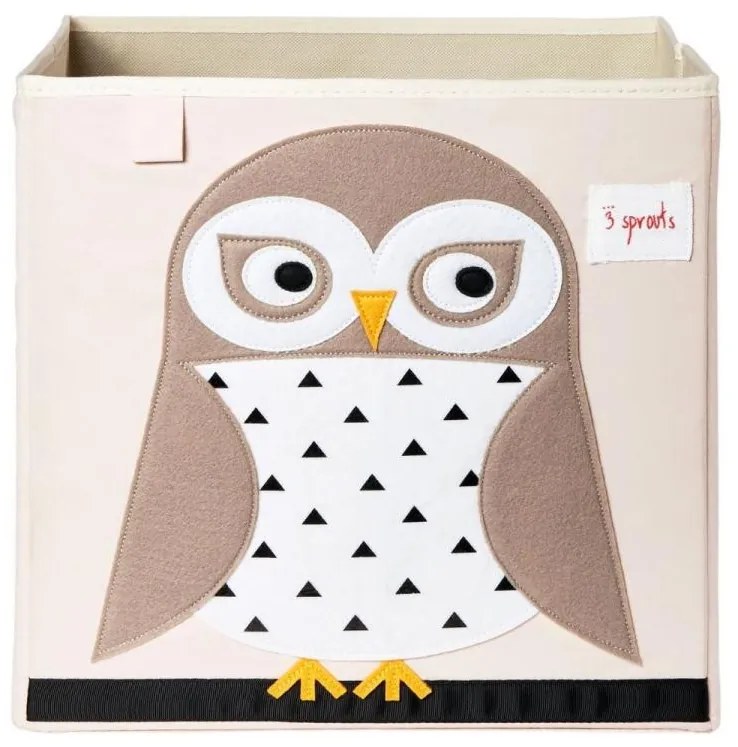 3 SPROUTS Úložný box 3 Sprouts Owl White