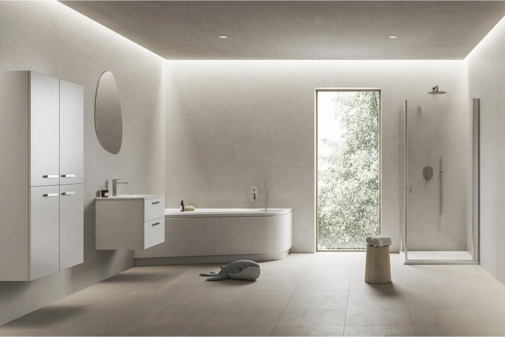 Ravak CHROME 160 x 105 cm CA51000000 vana snowwhite levá