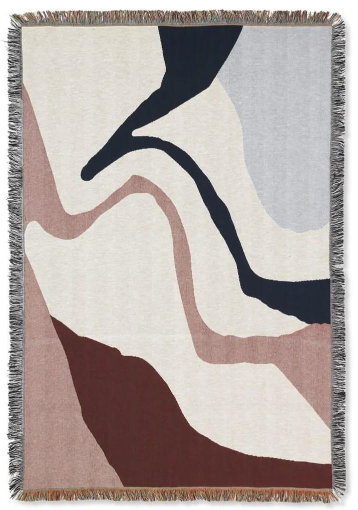 ferm LIVING Bavlněný přehoz Vista Tapestry Blanket 120 x 170 cm, multi barva, textil