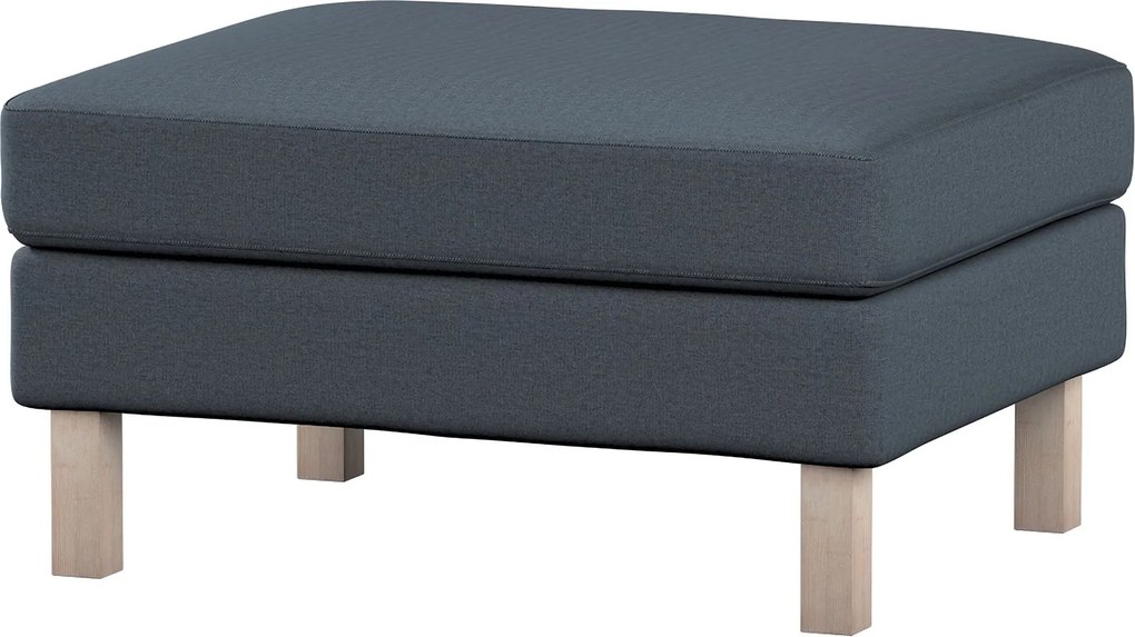 Potah na podnožku IKEA Karlstad barva modrá látka pletený vzor