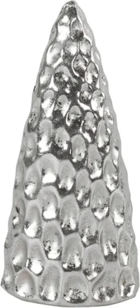Vánoční dekorace stromeček SILVER LIGHTS 12 cm, stříbrný