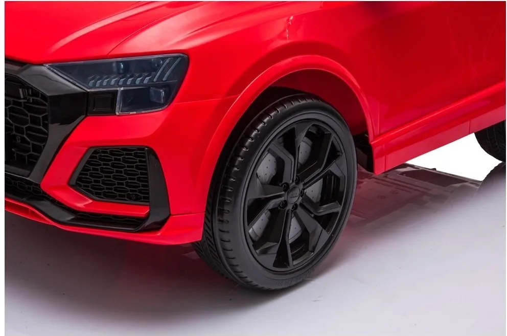 LEAN CARS Elektrické autíčko Audi RS Q8 LED MP3 dálkové ovládání červené