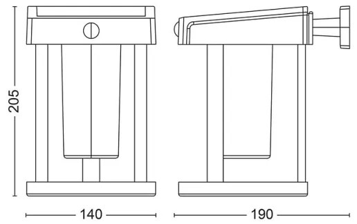 Philips - LED Solární nástěnné svítidlo se senzorem CAMILL LED/1,4W/3,7V IP44