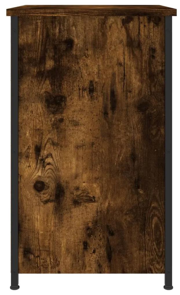 Noční stolek kouřový dub 40 x 36 x 60 cm kompozitní dřevo