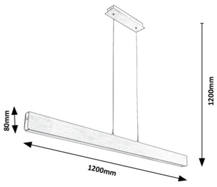 Rabalux 6670 - LED Stmívatelný lustr na lanku TITHANIA LED/24W/230V 120 cm