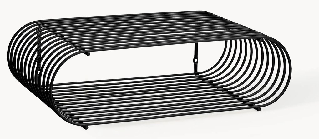 Nástěnná kovová police Curva, Š 40 cm