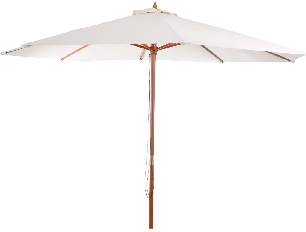 Slunečník Florida Ø 3,5m - polyester/dřevo 7kg - krémová
