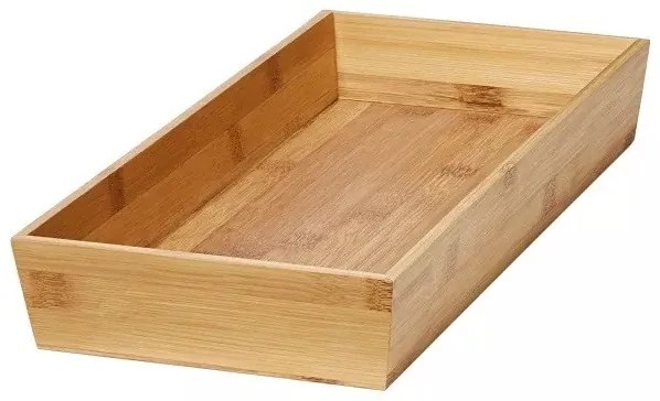 Goodhome Organizér do šuplíku, do kuchyně, příborník - NITAKI bambusový 20 x 43 cm
