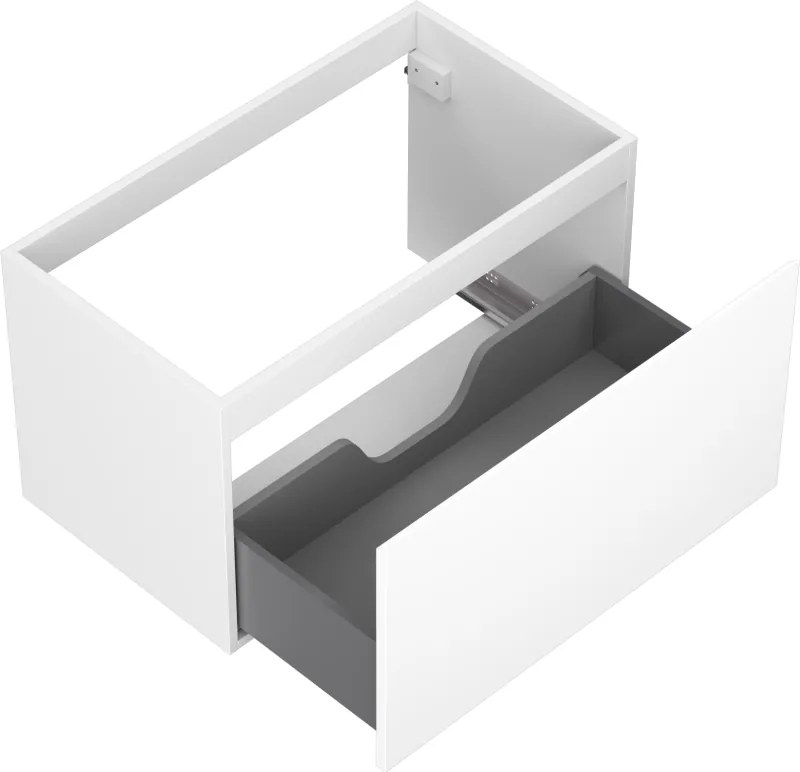 Mexen Orio, koupelnová skříňka 80 cm, 1 zásuvka, bílá matná, 91A10-08047-1-BF01