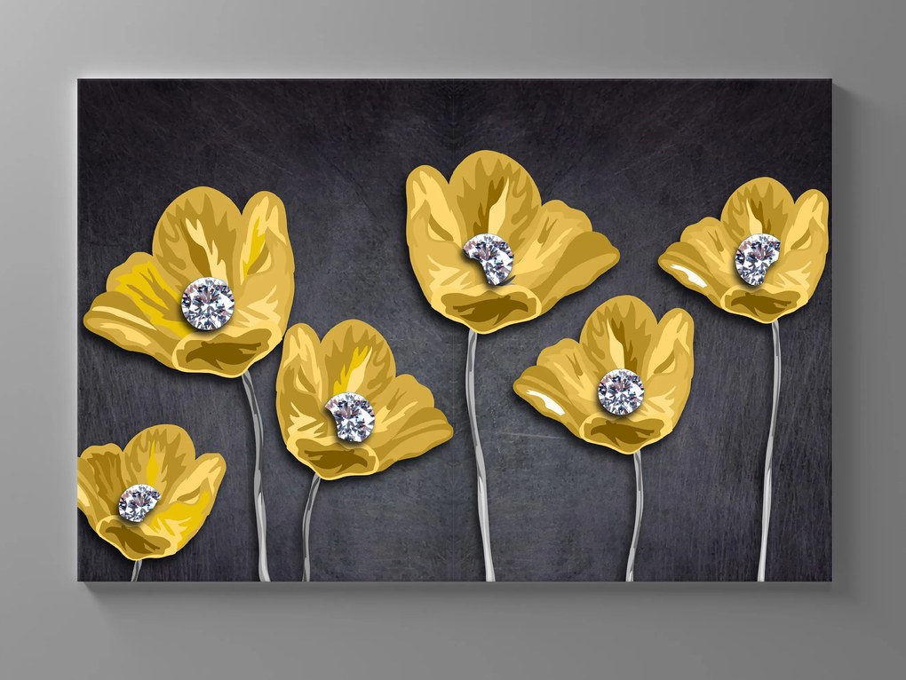 Liox Obraz žluté květy Rozměr: 90 x 60 cm