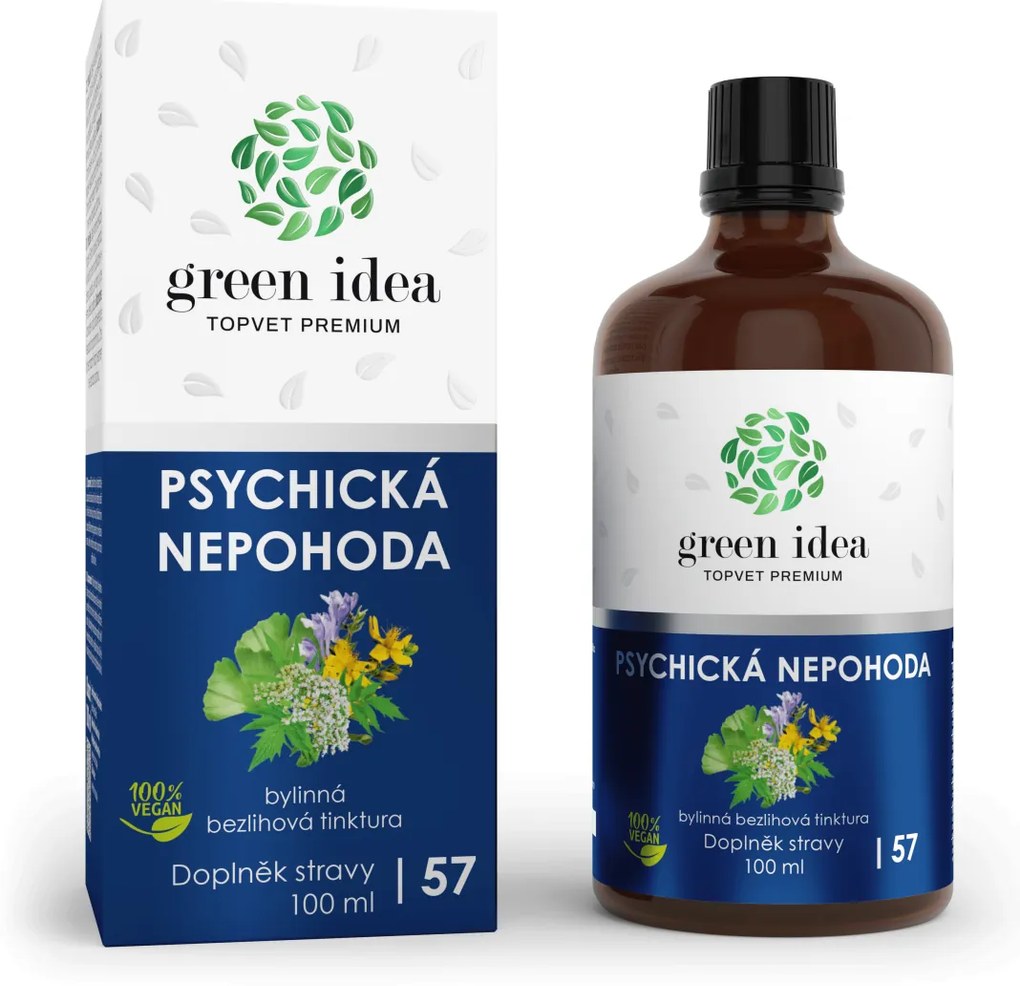 Green idea Psychická nepohoda - bezlihová tinktura 100 ml