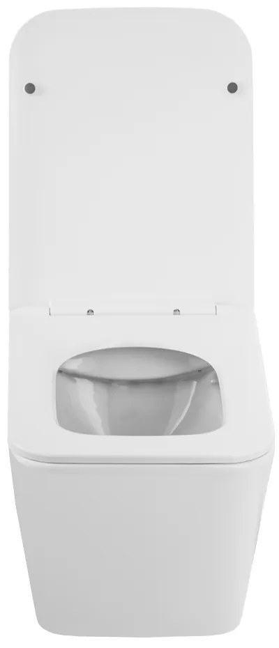 Gamma Mut-302, závěsná WC mísa Tornado/Rimless 520x355x360 mm + SLIM toaletní sedátko, bílá lesklá, GMA-MUT-302