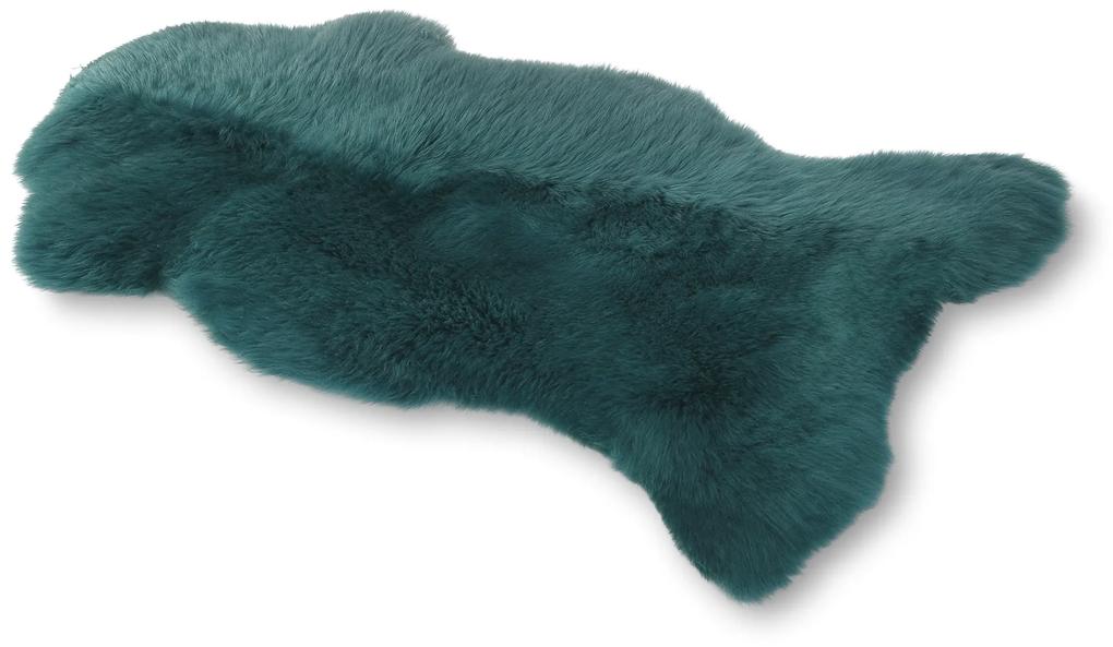 Wooline ovčí kožešina North tmavě zelená 110 x 60cm