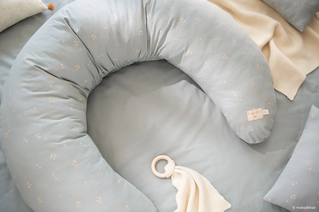 Nobodinoz Těhotenský polštářek Luna Willow Soft Blue