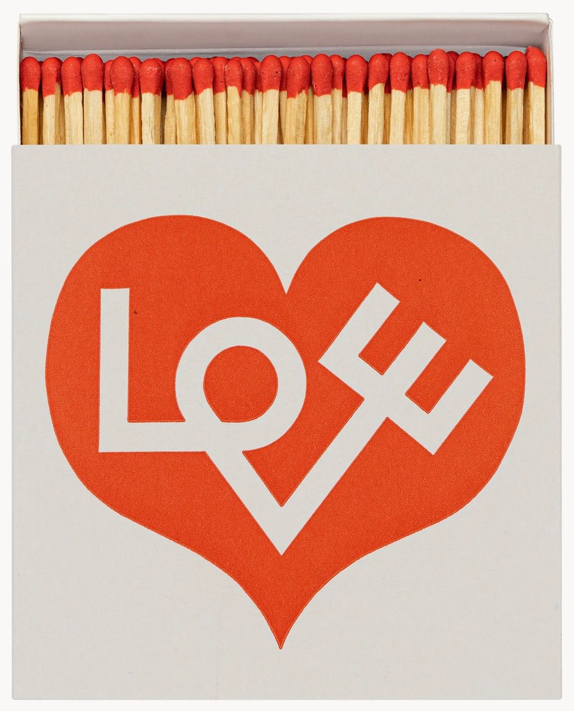 Designové zápalky Love