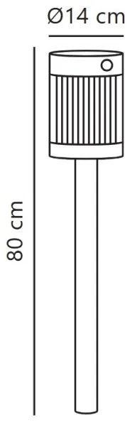 Nordlux - LED Solární lampa COUPAR LED/3,2W/5V IP44 černá