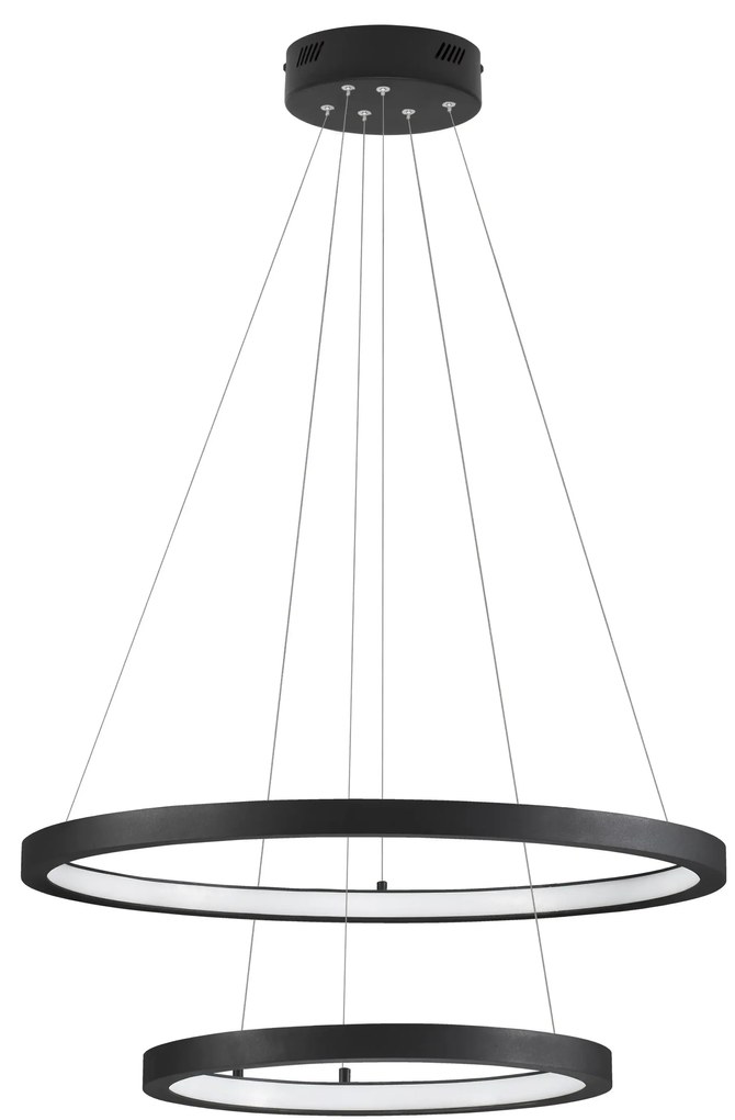 LED lustr Empatia 100 černé