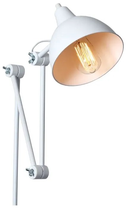 Nástěnná lampa Cobain, bílá