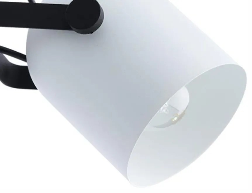 TK LIGHTING Nástěnné bodové svítidlo - SPECTRA 3488, 230V/15W/1xE27, bílá/černá