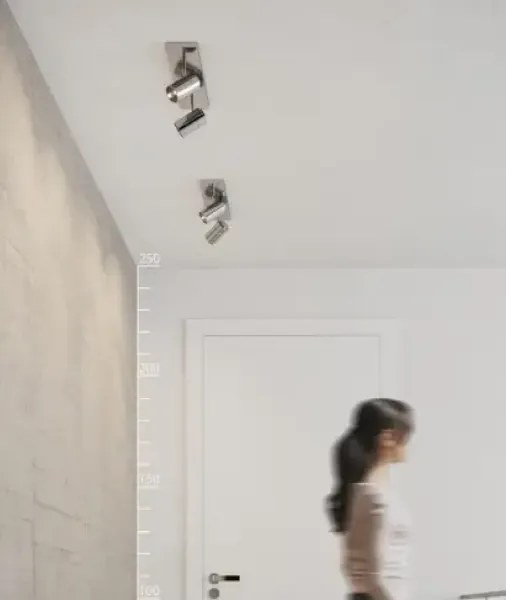 Moderní bodové svítidlo Noemie 2 chrom
