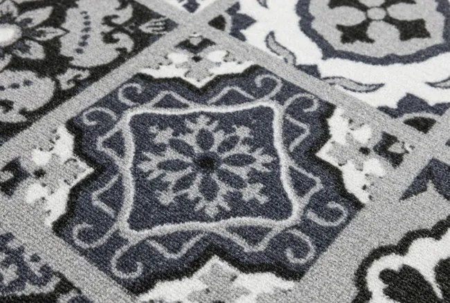 Protiskluzový běhoun Patchwork - šedý