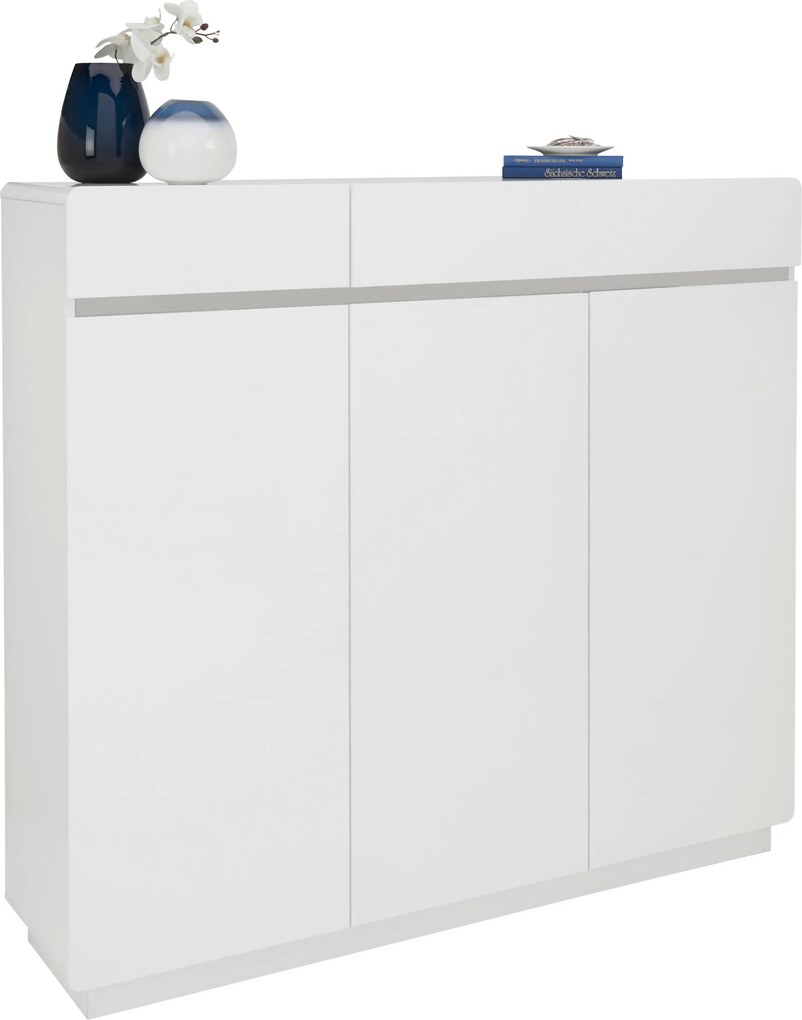 XXXLutz BOTNÍK, bílá, 135/123/35 cm Xora - Botníky - 000799000904