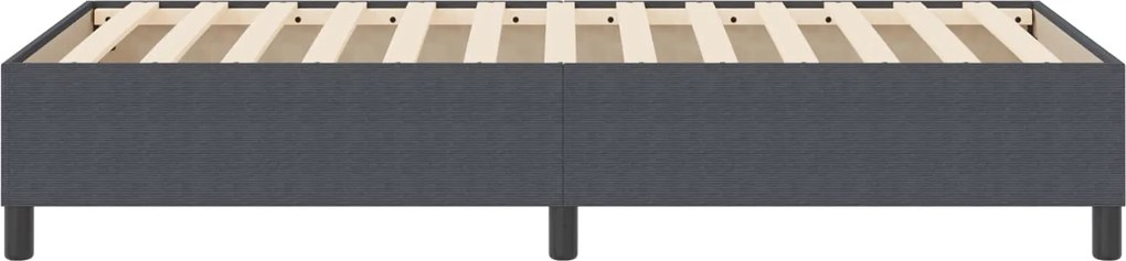 Rám platformy Tmavě šedá 80 x 200 cm Žebrovaná látka 3337378